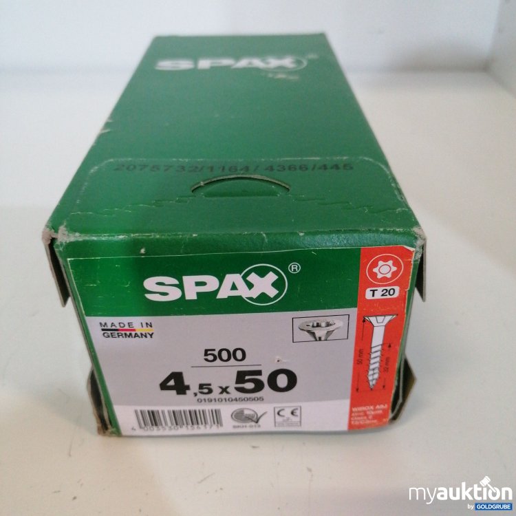 Auktionen und Versteigerungen online bei MyAuktion - 1 Stk. Spax 500 / ...